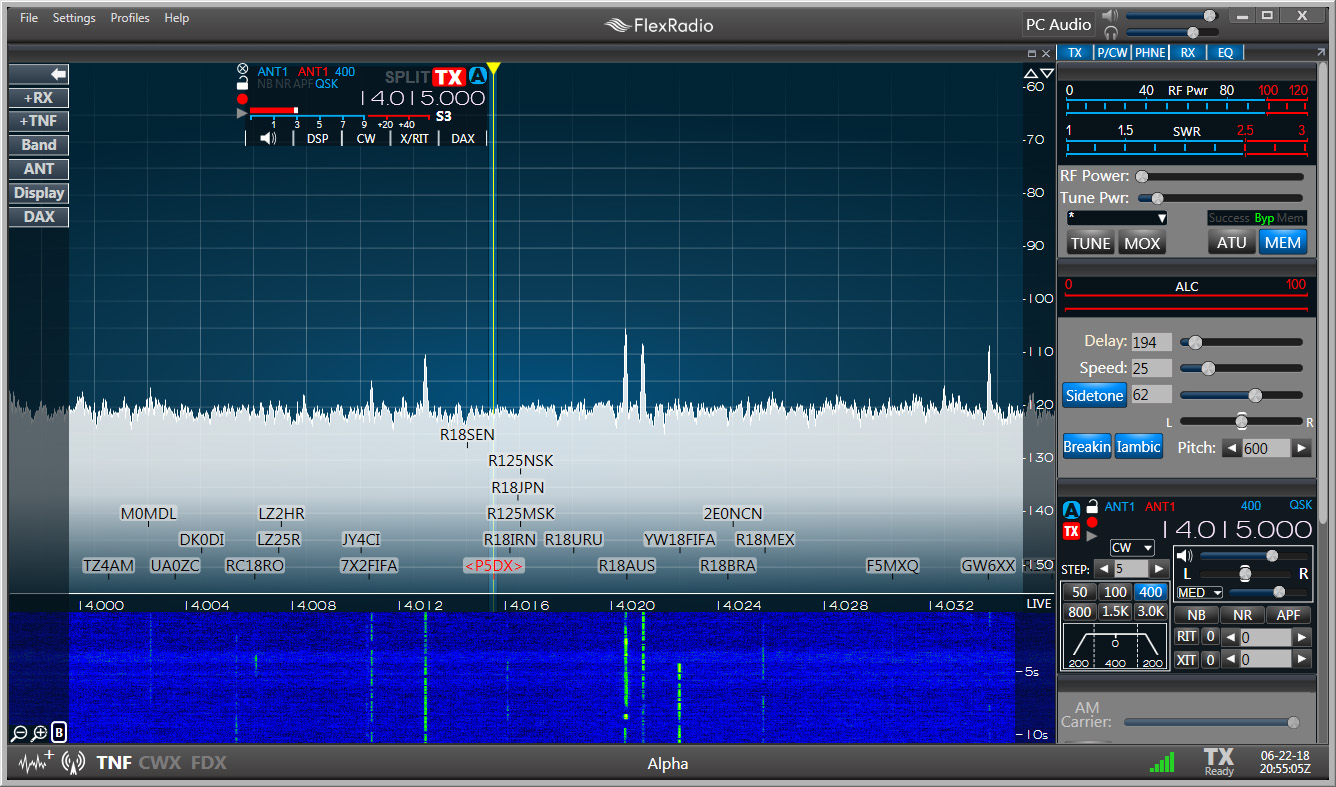 DXLab displays active DX Callsigns on SmartSDR 2.3.4 — FlexRadio Community
